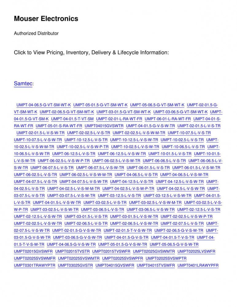 Samtec UMPT document page 3