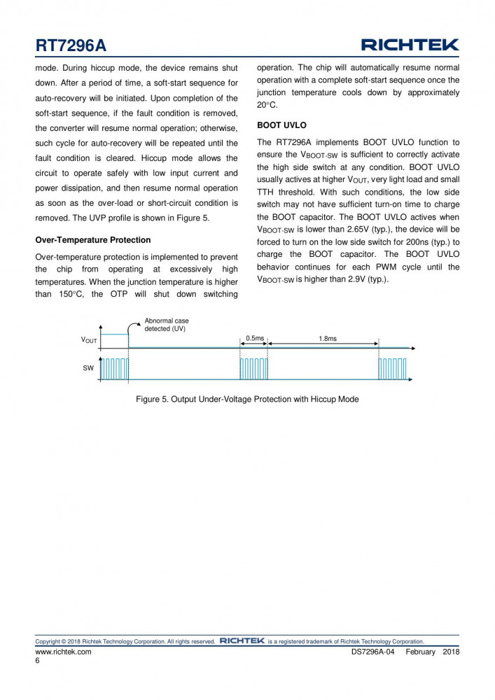 RT7296A datasheet page 6