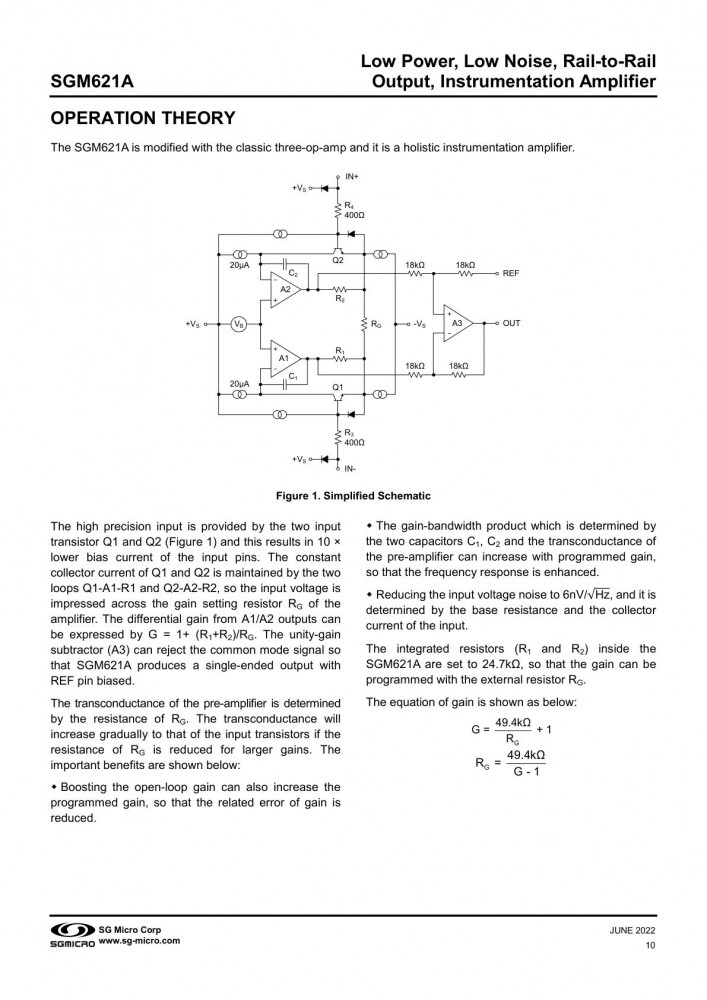 SGM621A datasheet page 10