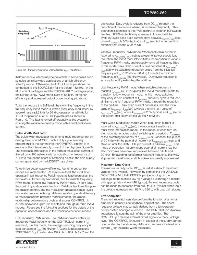 TOPSwitch-HX datasheet page 9