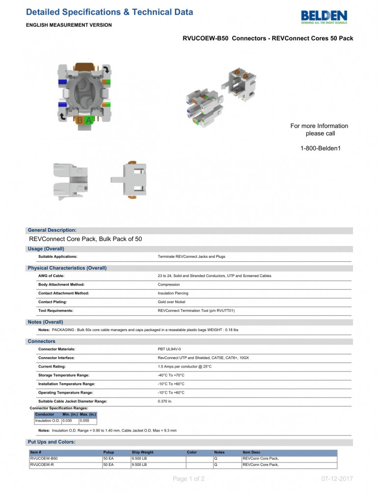 RVUCOEW-B50 product documentation image 1