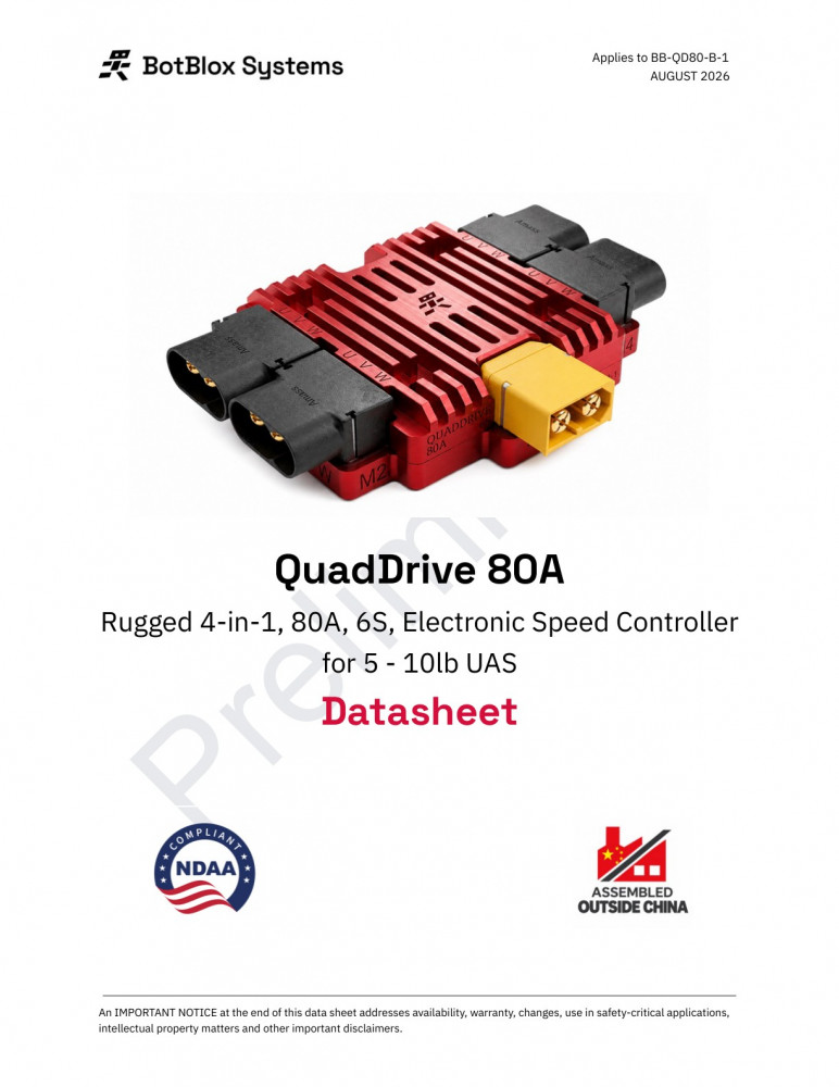 QuadDrive 80A datasheet page 1