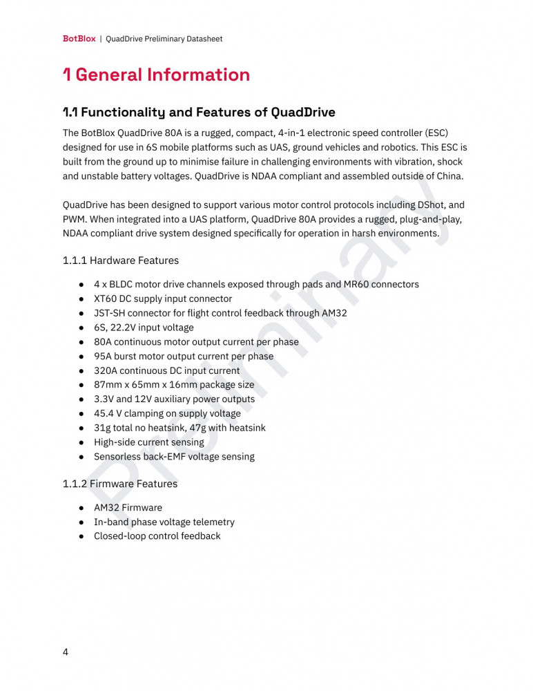 QuadDrive 80A datasheet page 4