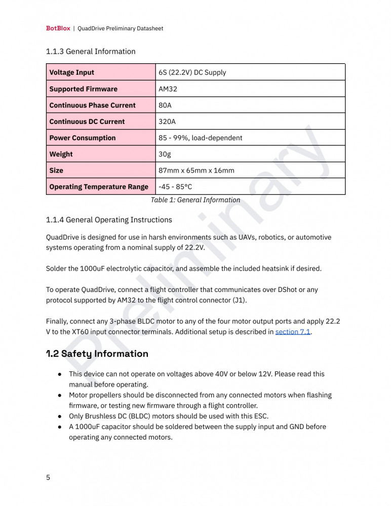 QuadDrive 80A datasheet page 5