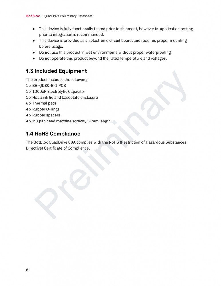 QuadDrive 80A datasheet page 6