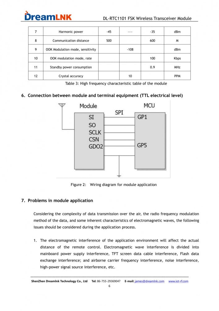 DL-RTC1101 datasheet page 6
