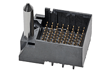 Impact 100 Ohm 3 Pair Vertical Backplane Header, Right Guide, Left Endwall, 8 Columns, 72 Circuits, Pin Length 4.90mm, Plated Through Hole Dimension 0.46mm, Lead-Free