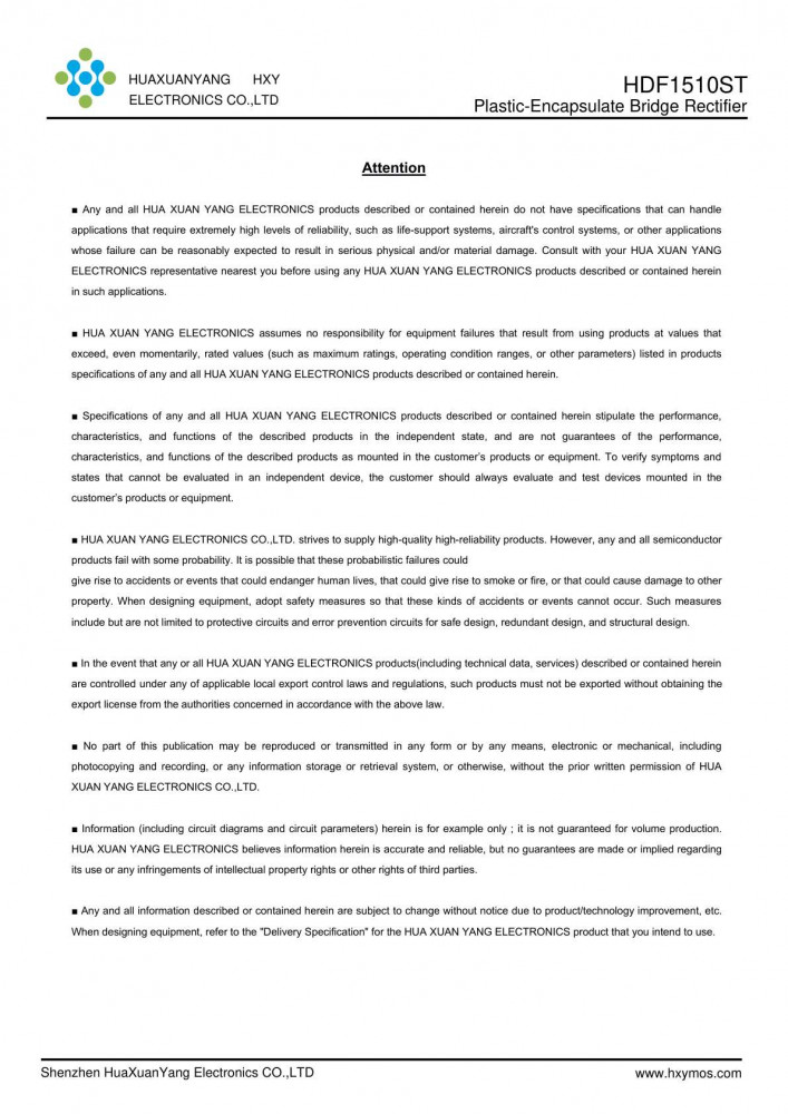 HDF1510ST datasheet page 4