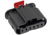 MXP120 Sealed Receptacle, 6 Circuit, Black Housing with Medium Shroud (T3-V2-S3 with Backshell, T3-V2-S2 without Backshell), Key D, Stone Gray  Insert for sale