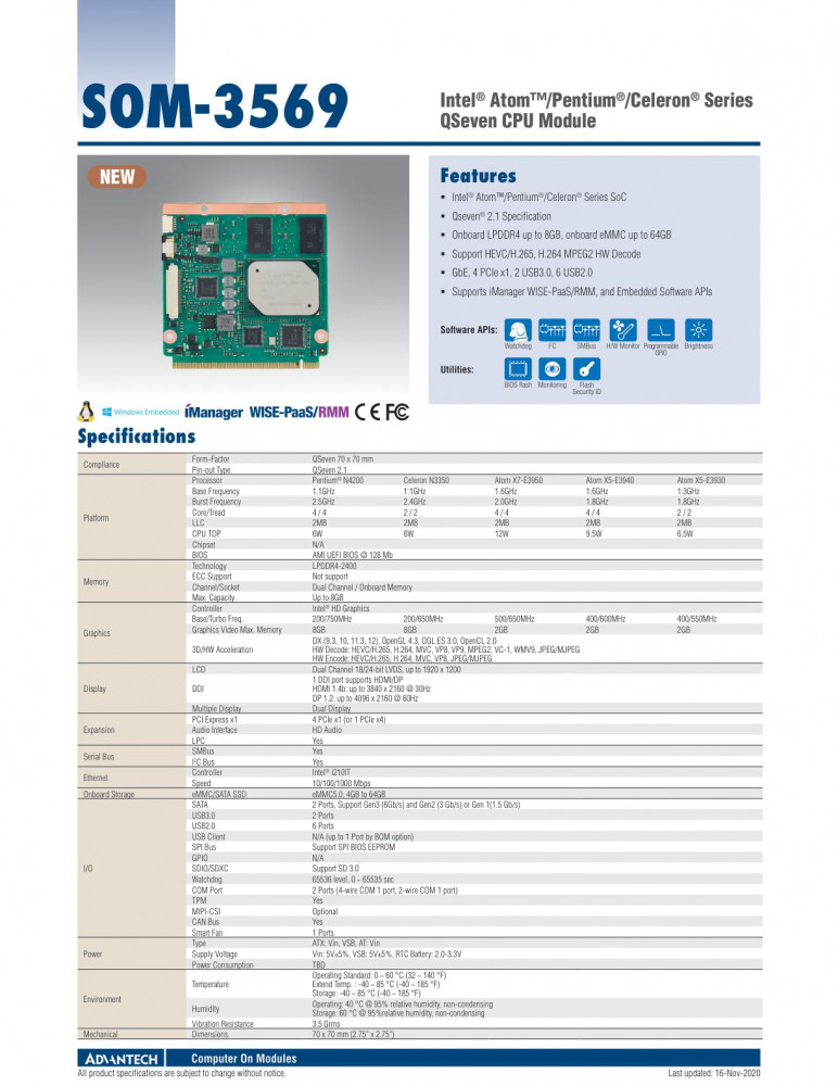 SOM-3569 technical document page 1