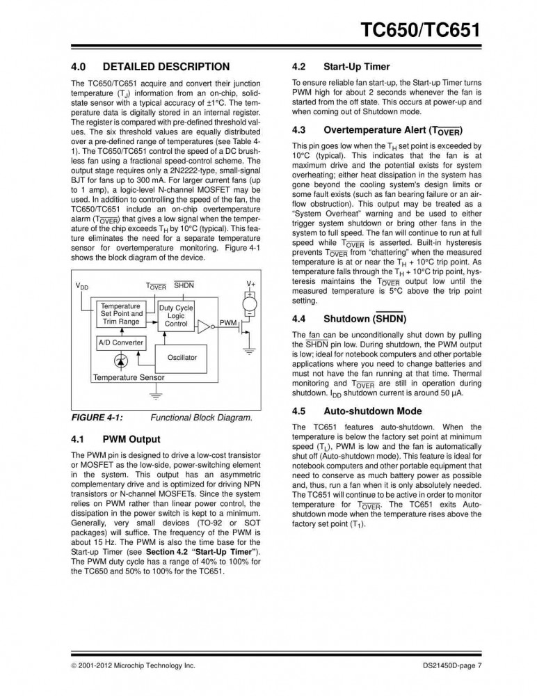 TC651BEVUA datasheet page 7