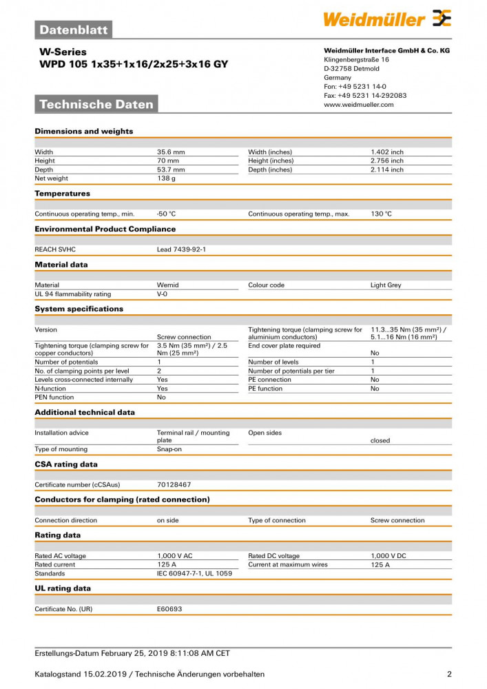 WEIDMULLER 1562170000 document page 2