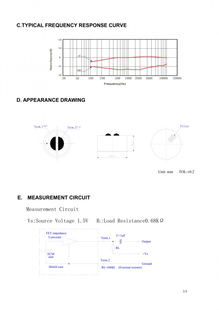 GMI9752U-38DB specification document page 3