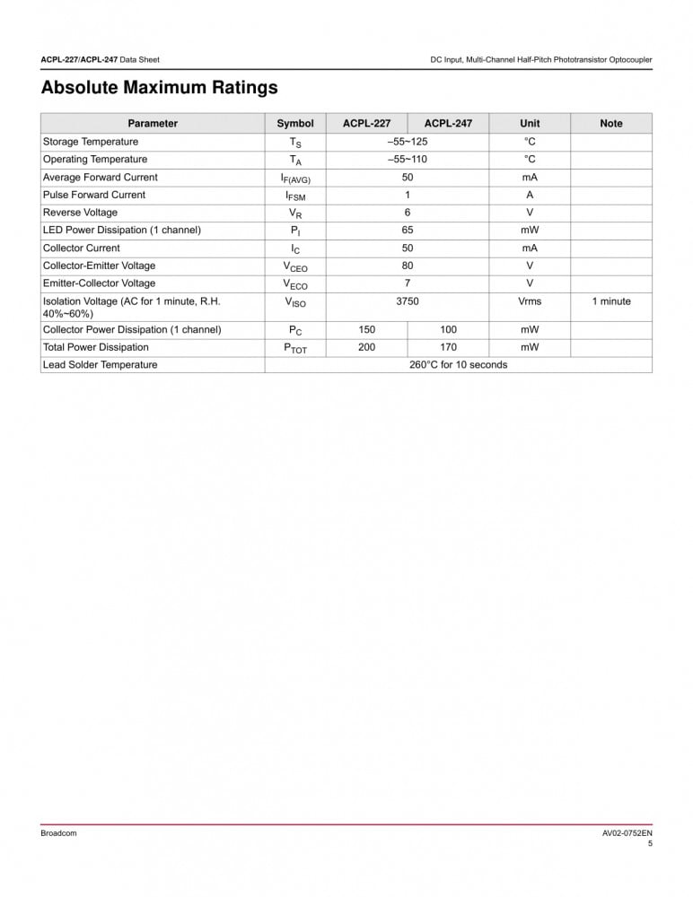 ACPL-227 datasheet page 5