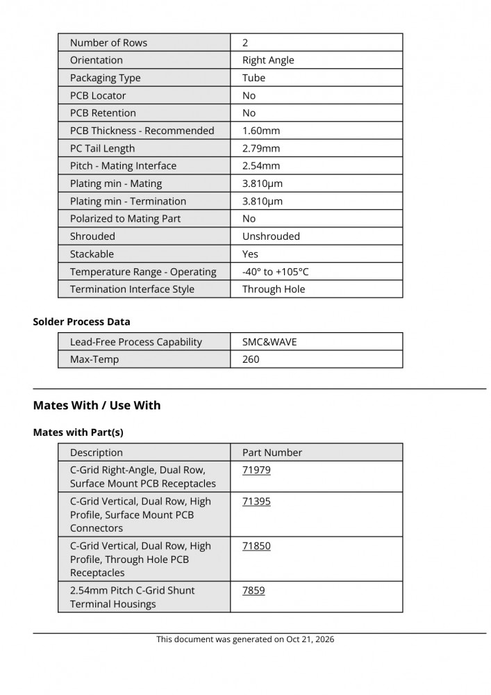 MOLEX 717640318 technical document image 3