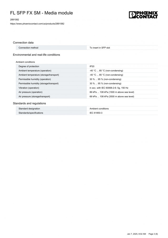 Phoenix Contact 2891082 technical document page 3