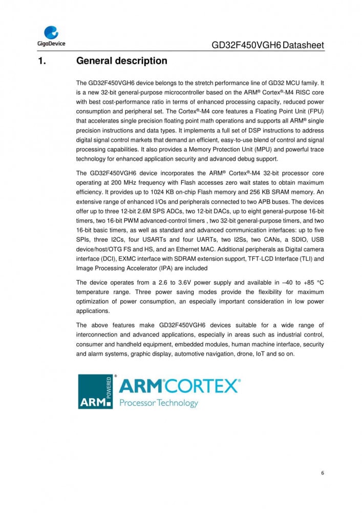 GD32F450VGH6 datasheet page 7