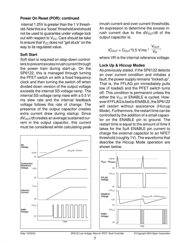 SP6122ACU-L technical document page 7