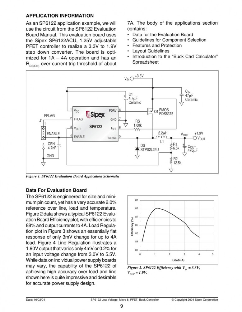 SP6122ACU-L technical document page 9