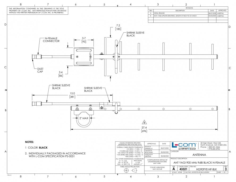 HG909YE-NF-BLK technical document preview