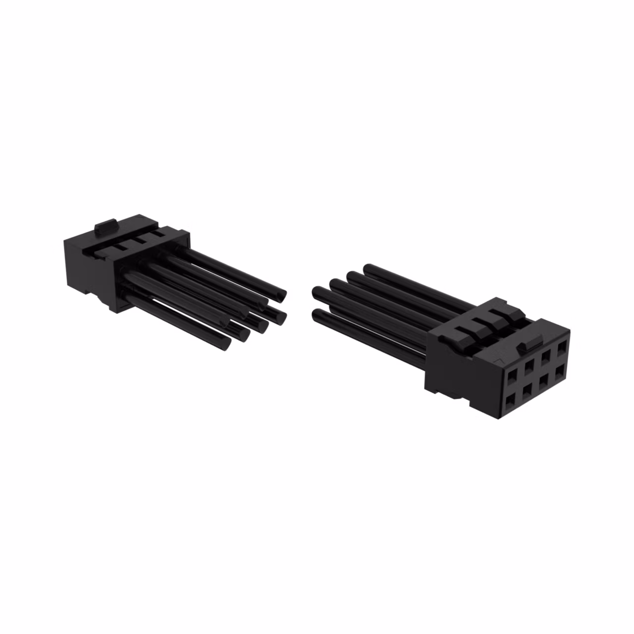 Milli-Grid-to-Milli-Grid Off-the-Shelf (OTS) Cable Assembly, 2.00mm Pitch, Dual Row, 150.00mm Length, 8 Circuits, Black for sale