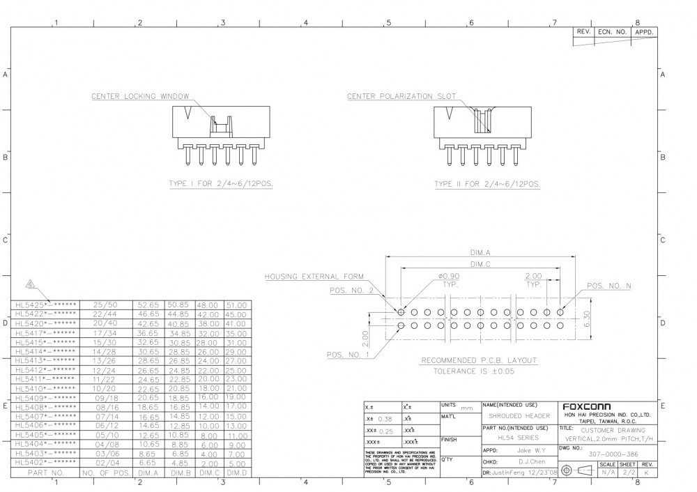 HL5412V technical drawing page 2