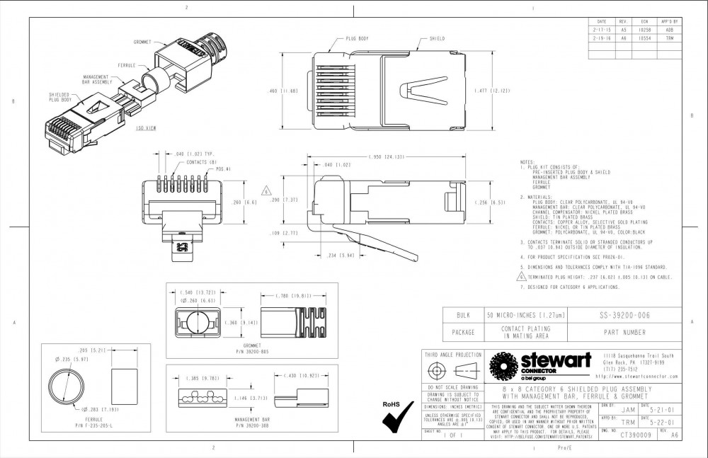 SS-39200-006 technical drawing preview