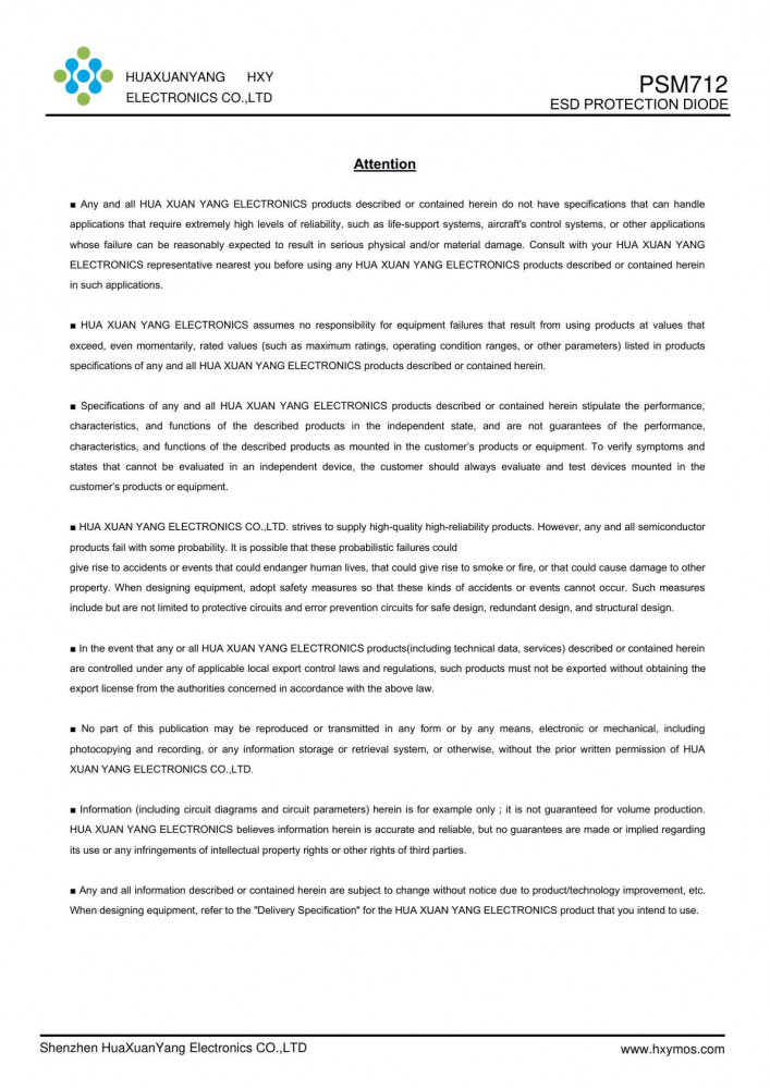 PSM712 datasheet page 4