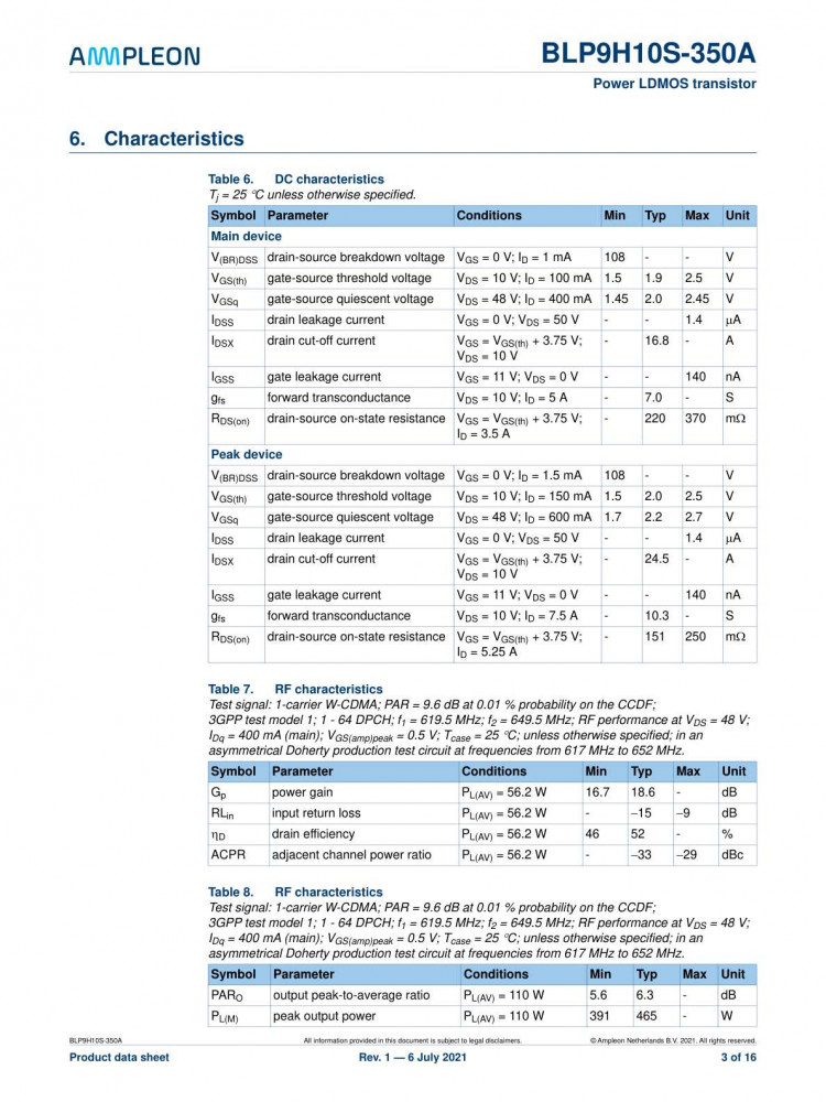 BLP9H10S-350A datasheet page 3