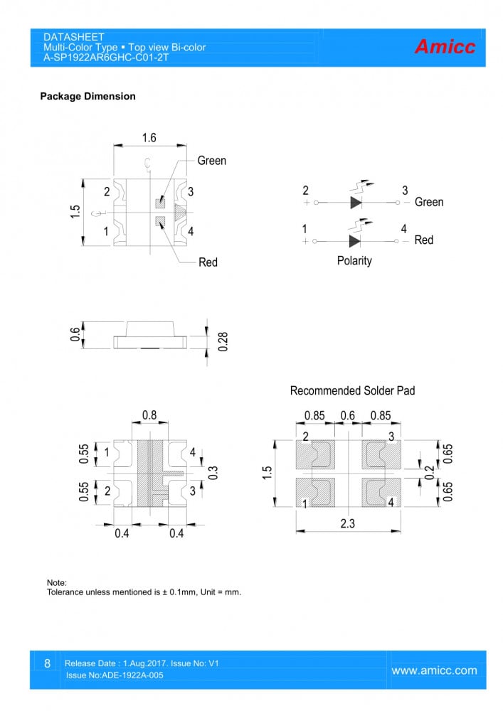 A-SP1922AR6GHC-C01-2T approval sheet page 8