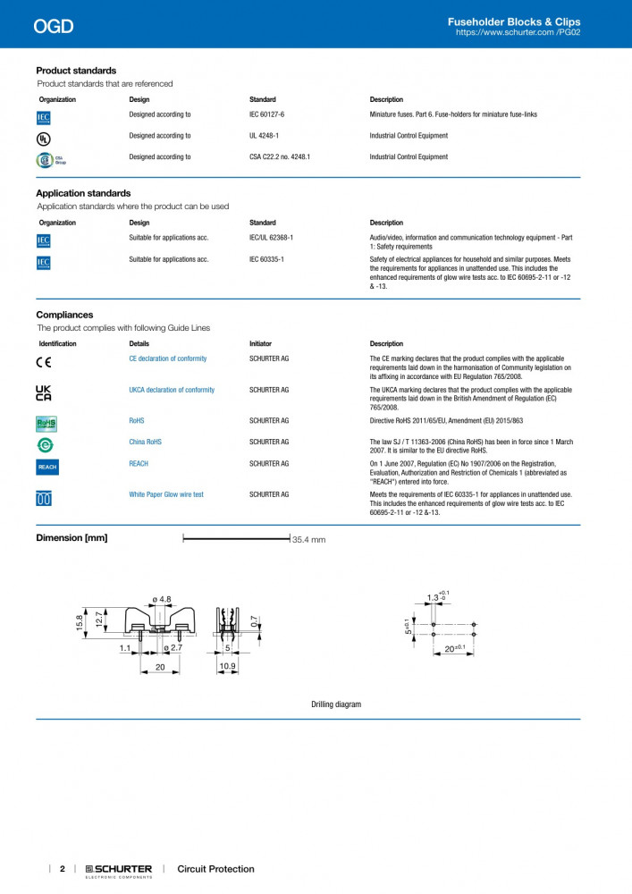SCHURTER 0031.8231 datasheet page 2