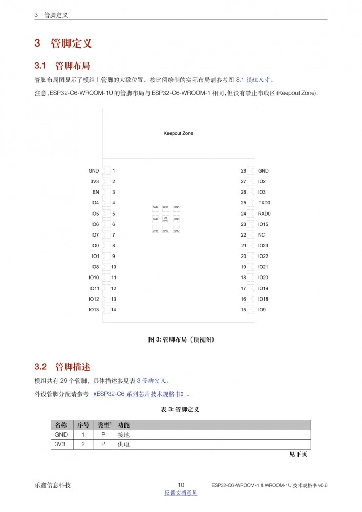 ESP32-C6-WROOM-1-N4 document page 10