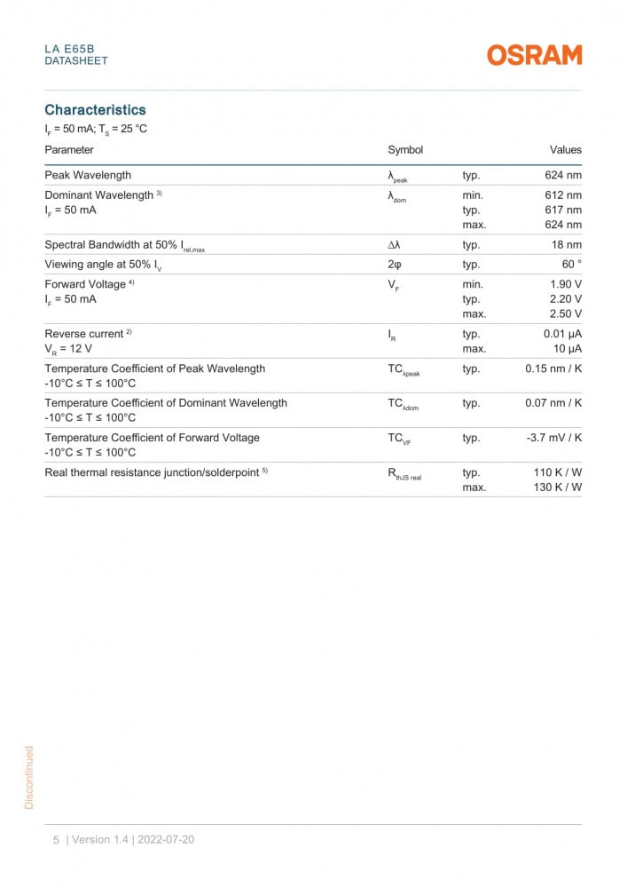 LA E65B datasheet page 5