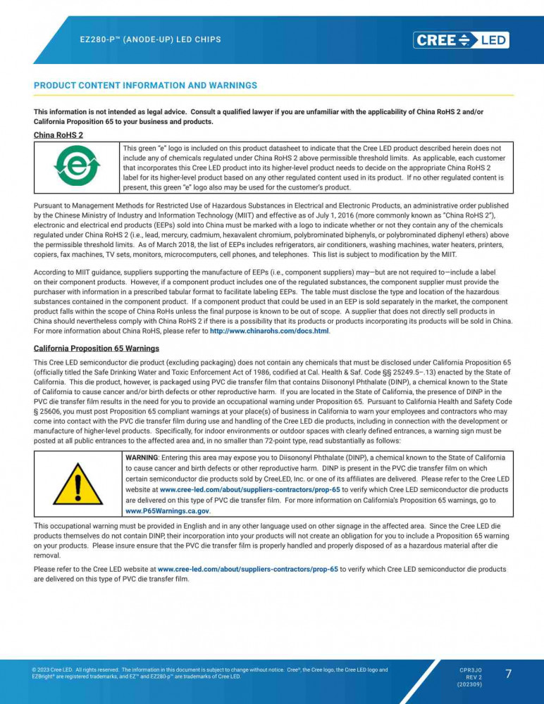 EZ280-p datasheet page 7