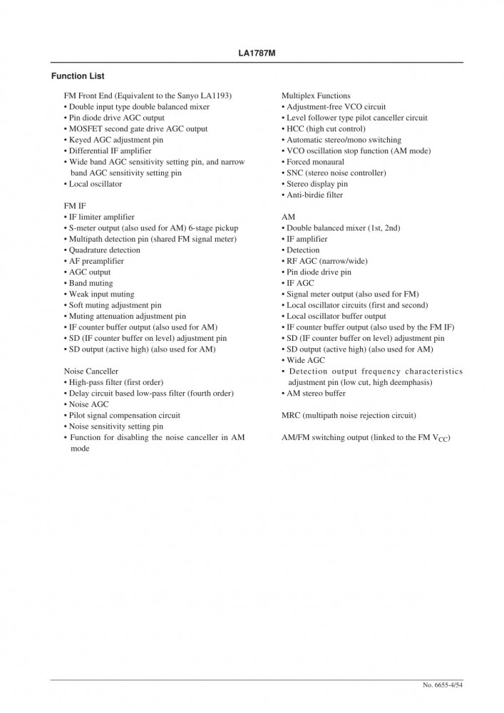 LA1787M technical document page 4
