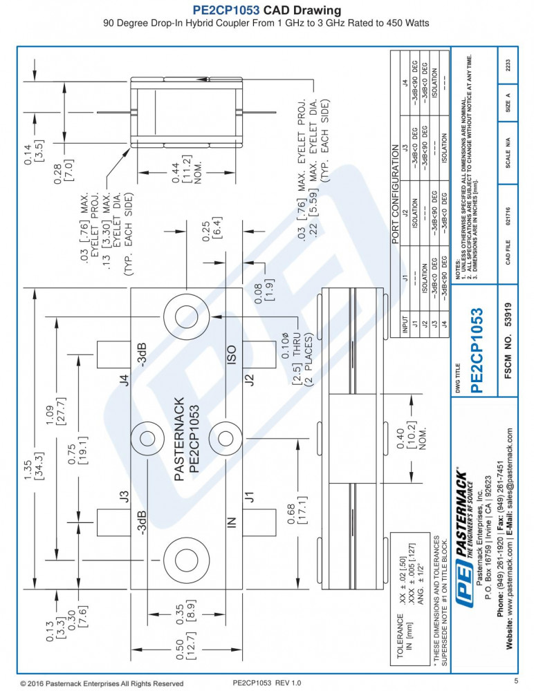 PE2CP1053 datasheet page 5