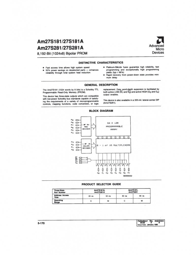 27S181 technical document page 2