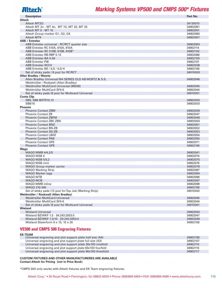 Altech 41.420 technical document preview