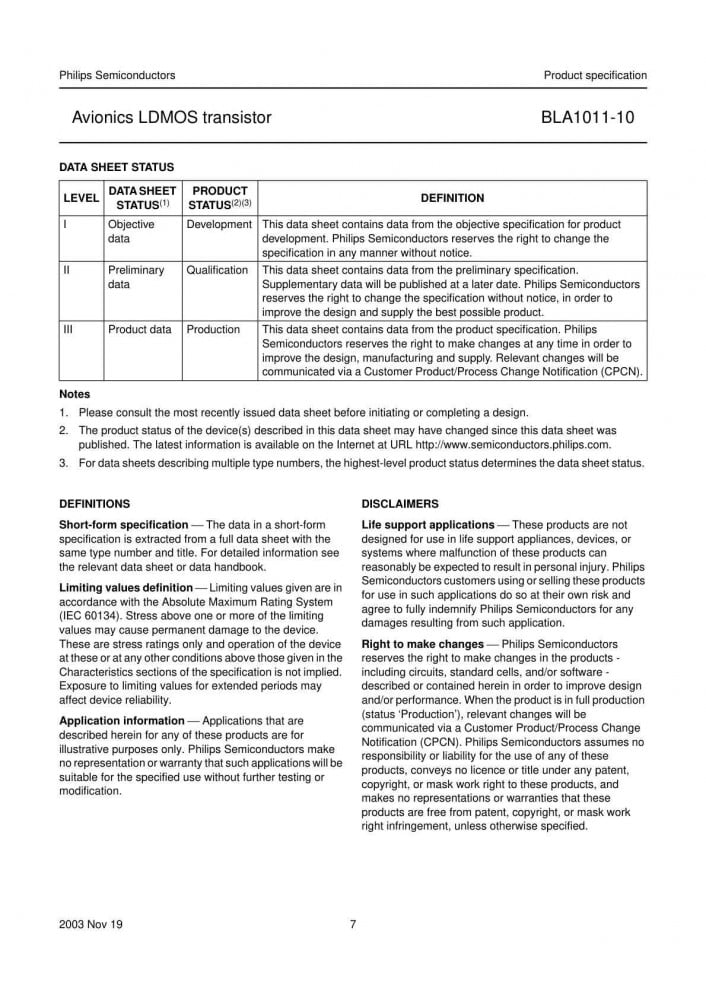 BLA1011-10 datasheet page 7