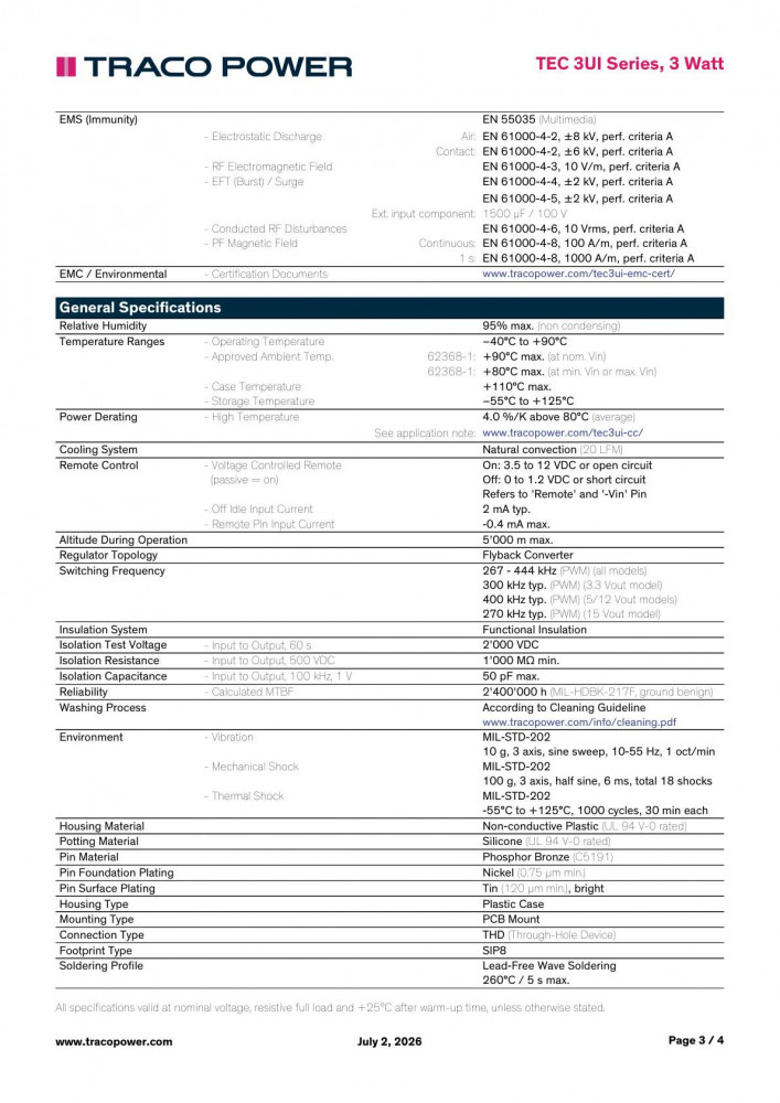 TEC 3UI technical document, page 3