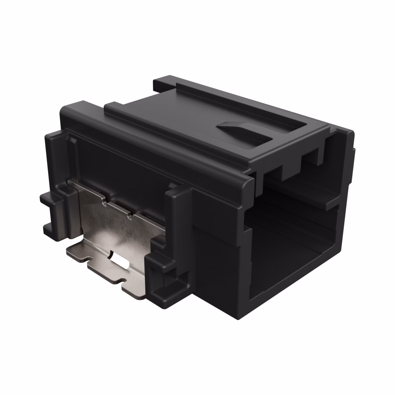 Mini50 Unsealed Header, UL 94 HB, Right-Angle, SMT, Single Row, 2 Circuits, Tin (Sn) Plating, Polarization Option C, Dark Gray, Tape and Reel for sale