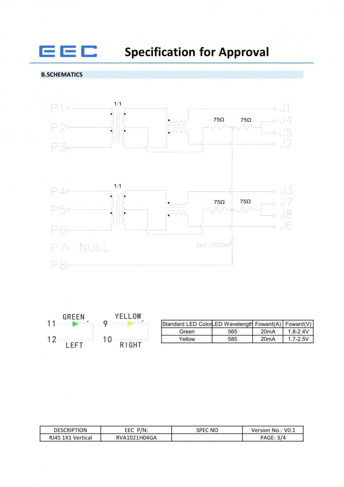 RVA1021H04GA electrical specification