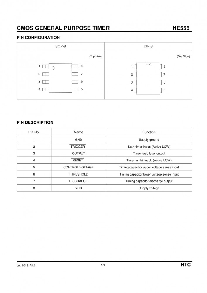 NE555D datasheet page 3