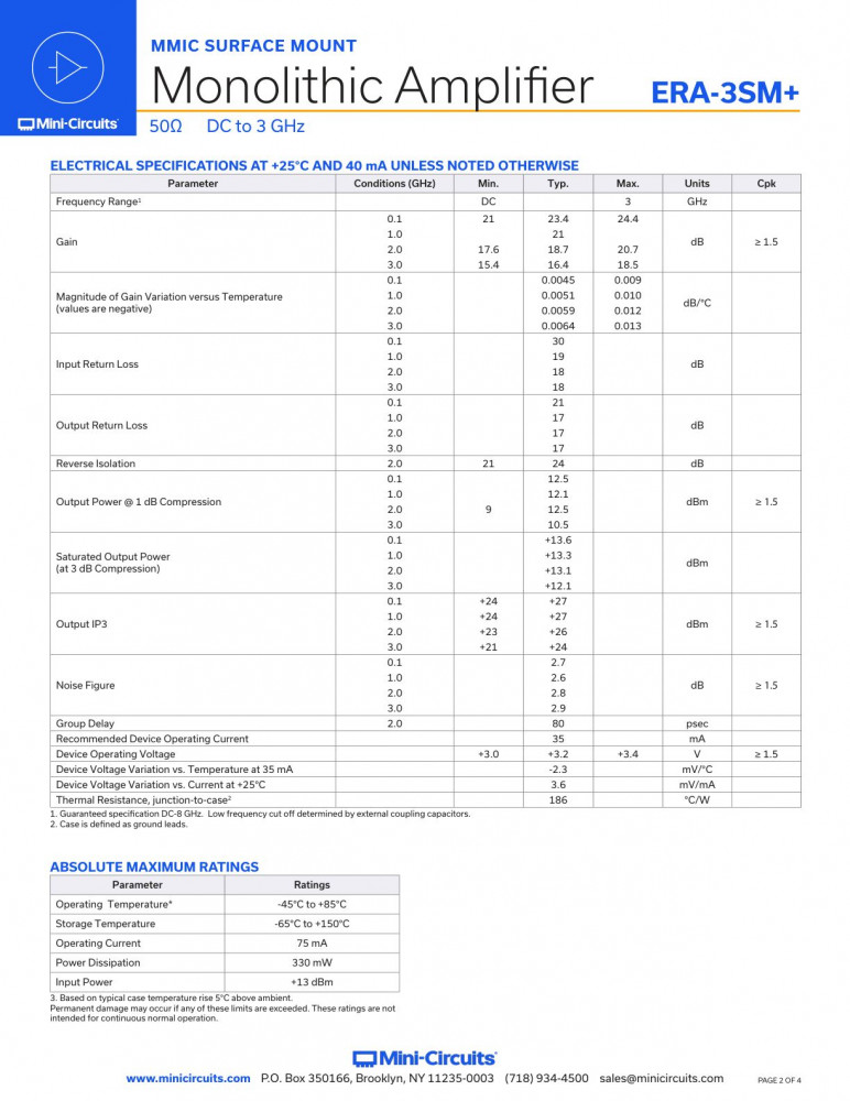 ERA-3SM+ technical document page 2