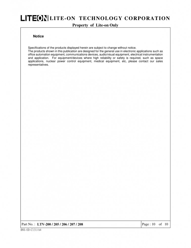 LTV-206 datasheet page 10