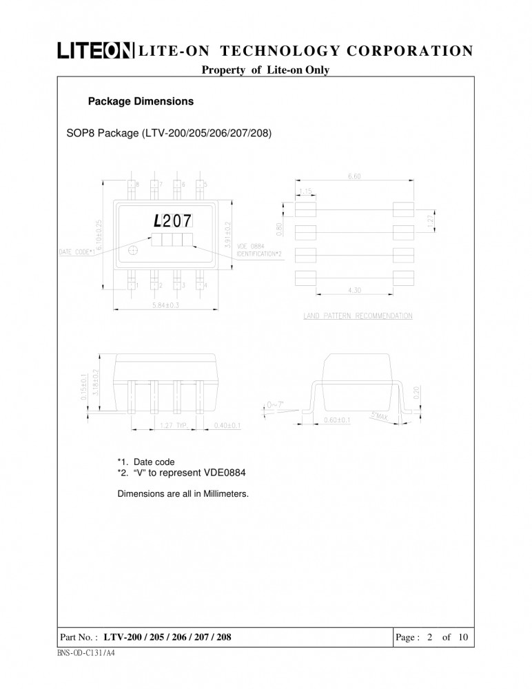 LTV-206 datasheet page 2