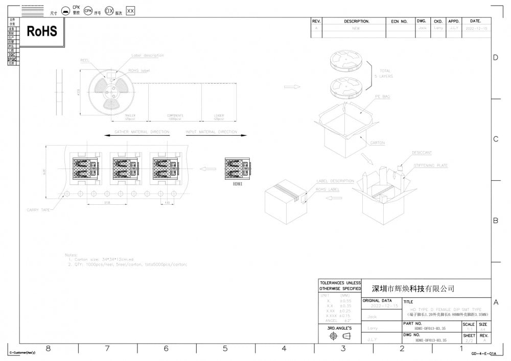 HDMI-DF013-H3.35 technical drawing page 2