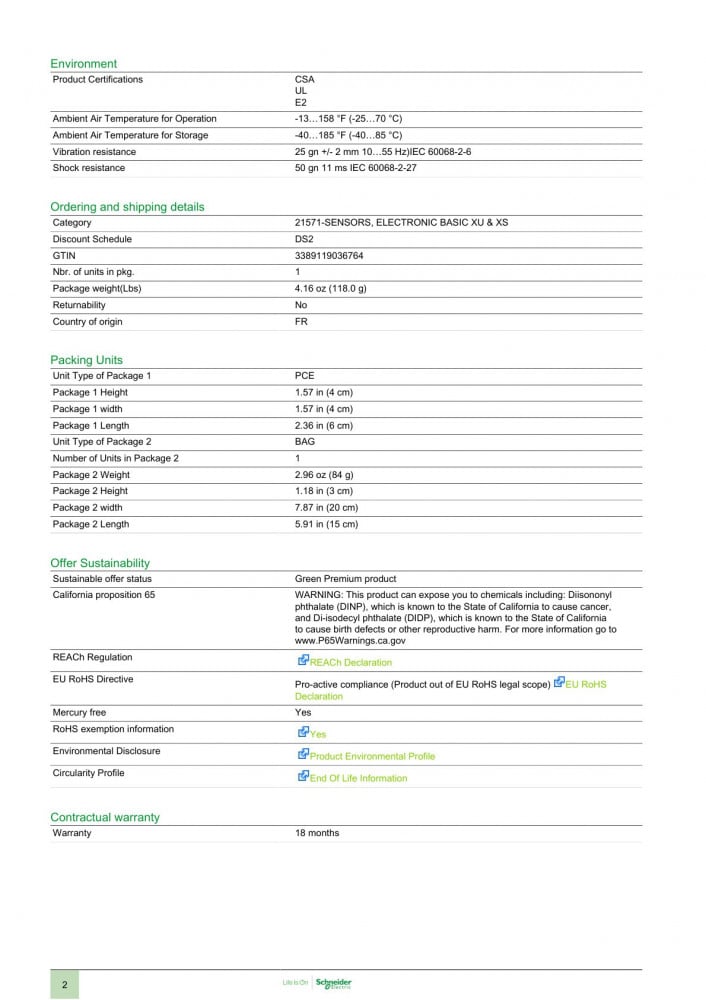 XS130B3PBM12 technical document page 2