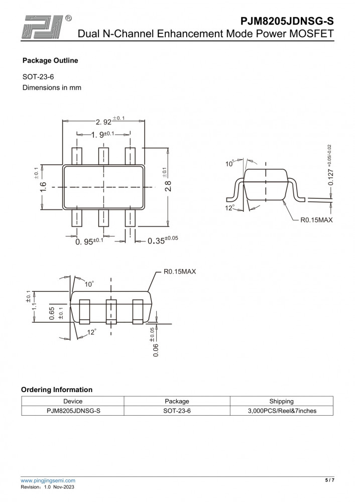 PJM8205JDNSG-S datasheet page 5
