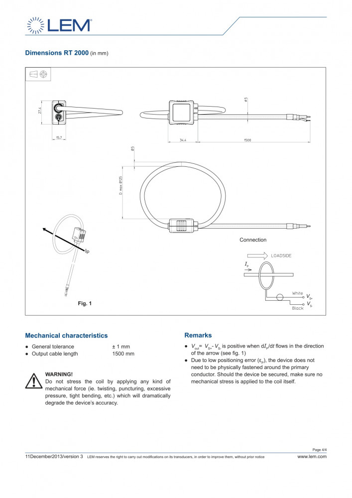 LEM RT 2000 technical document page 4